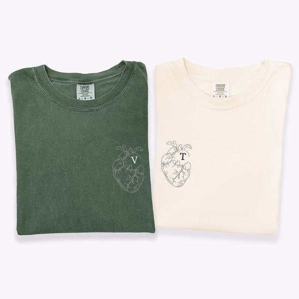 Custom Embroidered Boyfriend Girlfriend Matching Sets T-shirts for Cou