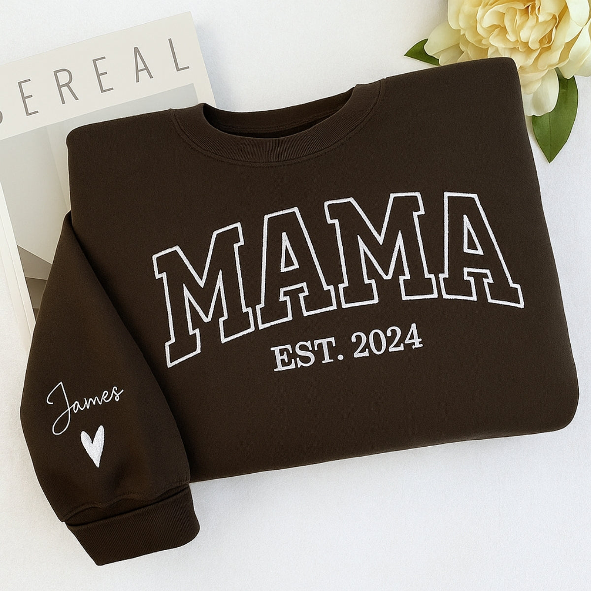 Mom Custom Hoodies | Mama Embroidered Sweatshirts